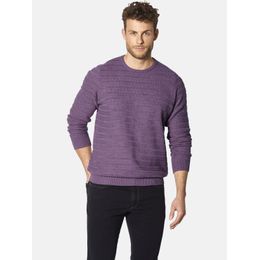 Rundhalspullover Babista "Pullover FLOREVARA", Herren, Gr. S, lila, Obermaterial: 100% Baumwolle CO., Pullover Rundhalspullover