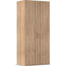 Dreht&uuml;renschrank Rauch "Kleiderschrank Schrank Garderobe Schlafzimmerschrank EVELYN", braun (eiche sonoma), B:101cm H:223cm T:60cm, Holzwerkstoff, Schr&auml;nke, Dreht&uuml;renschrank, in elegantem Stil, viel Stauraum 4 Breiten und 2 H&ouml;hen MADE IN GERMANY