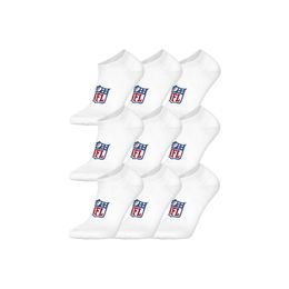 Sneakersocken NFL "Socken NFL SHIELD 9Pack Sneaker Socks 9er Pack", Herren, Gr. 43-46, braun (wei&szlig;), Obermaterial: 69% Baumwolle CO. 30% Polyester PES. 1% Elasthan EL., Socken Sneakersocken