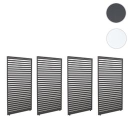 Mendler 4er-Set Aluminium Paneele f&uuml;r Pergola HWC-L46, Terrassen&uuml;berdachung, Lamellenpaneel Modul, 204x369cm 110509+110510