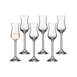 Schnapsglas Leonardo "Grappagl&auml;ser Daily 30 ml 6er Set transparent", bunt (transparent), Glas, Trinkgef&auml;&szlig;e