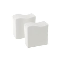 Villeroy & Boch Salzstreuer VILLEROY & BOCH "Salz- und Pfefferstreuer NewWave 120 ml 2er Set wei&szlig;", wei&szlig;, Gew&uuml;rzstreuer