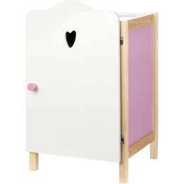 Puppenkleiderschrank Roba "Schrank Scarlett", wei&szlig;, Puppenm&ouml;bel, KinderB:31cm H:52cm T:25cm, Holz, B:31cm H:52cm T:25cm