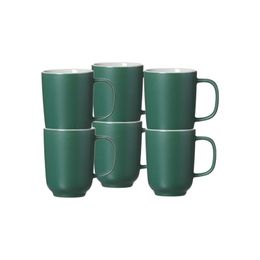 Ritzenhoff & Breker Becher RITZENHOFF & BREKER "Kaffeebecher Jasper 285 ml 6er Set", gr&uuml;n, Keramik, Trinkgef&auml;&szlig;e, Becher
