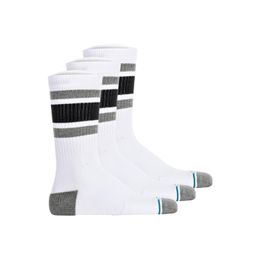 Kurzsocken Stance "Socken Boyd ST 3er Pack", Herren, Gr. 38-42, bunt (wei&szlig;, schwarz, grau), Obermaterial: 70% Baumwolle CO. 19% Polyester PES. 9% Nylon NY. 2% Elasthan EL., Socken