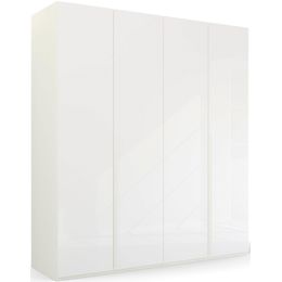 Dreht&uuml;renschrank Rauch "Kleiderschrank Schrank Garderobe W&auml;scheschrank PURISMA Glasfront", wei&szlig; (alpinwei&szlig;, glas kristallwei&szlig;), B:201cm H:223cm T:60cm, Holzwerkstoff, Schr&auml;nke, Dreht&uuml;renschrank, schlichte Eleganz, mit umfangreicher Innenausstattung MADE IN GERMANY