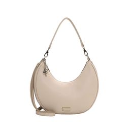 Beuteltasche Tamaris "Beutel TAS Katharina", Damen, Gr. B/H/T: 31cm x 28cm x 10cm 0, beige (beige 400), Polyurethan, Taschen Beuteltasche