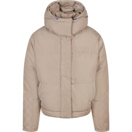 Winterjacke PEQUS "PEQUS PEQUS Aether Puffer Jacket", Herren, Gr. L, beige, 80% Baumwolle, 20% Polyester, mehrfarbig, normal, amerikanischer Ausschnitt, Jacken Winterjacke