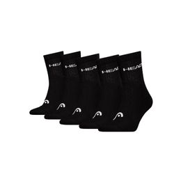 Kurzsocken Head "Socken Head ELEMENTS ALL SPORTS SHORT CREW ECOM 5er Pack", Herren, Gr. 39-42, schwarz, Obermaterial: 72% Baumwolle CO. 26% Polyester PES. 1% Polyamid PA. 1% Elasthan EL., Socken