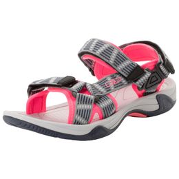 Sandale CMP "HAMAL WMN HIKING SANDAL", Damen, Gr. 37, grau (grau, gloss), Synthetik, Schuhe Sandale