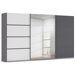 Kleiderschrank Rauch "Schwebet&uuml;renschrank OTTO&acute;s Choice Garderobe Schrank TOP ANGEBOT Avola", grau (graumetallic, alpinwei&szlig;, leisten graumetallic), B:360cm H:210cm T:62cm, Holzwerkstoff, Schr&auml;nke, Kleiderschrank, mit eleganten Zierleisten in Chrom, Schwarz oder Wei&szlig; MADE IN GERMANY, Topseller