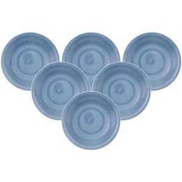 Suppenteller "Suppenteller Color Loop &oslash; 23,1 cm 6er Set", blau (horizon), LIKE. BY VILLEROY & BOCH, Speiseteller