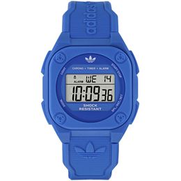Chronograph adidas originals "CITY TECH FOUR", blau, Armbanduhren, Damen, Chronograph, Quarzuhr, Armbanduhr, Herrenuhr, Damenuhr,Datum, Stoppfunktion,digital