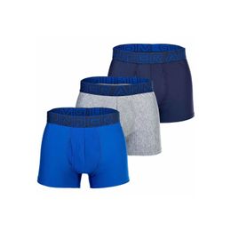 Boxershorts Under Armour "Boxershort UA PERFORMANCE TECH - SOLID 3 IN 3PK 3er Pack", Herren, Gr. M, bunt (blau, grau), Obermaterial: 90% Polyester Pol. recyc.. 10% Elasthan EL., Unterhosen