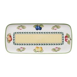 Villeroy & Boch Servierplatte VILLEROY & BOCH "Kuchenplatte French Garden wei&szlig;-bunt", bunt (wei&szlig;, bunt), Servierplatten, Servierplatte