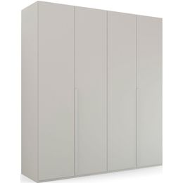 Dreht&uuml;renschrank Rauch "Kleiderschrank Schrank Garderobe W&auml;scheschrank PURISMA", grau (seidengrau), B:201cm H:223cm T:60cm, Holzwerkstoff, Schr&auml;nke, Dreht&uuml;renschrank, schlichte Eleganz, mit umfangreicher Innenausstattung MADE IN GERMANY