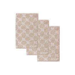 JOOP! G&auml;stehandtuch JOOP "G&auml;stetuch Classic Frottier 3er Pack", beige (beige cornflower), B:30cm, Obermaterial: 100% Baumwolle CO., Handt&uuml;cher