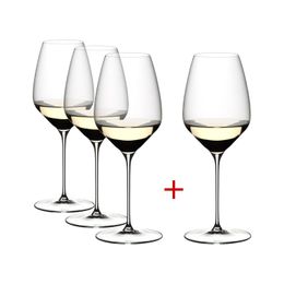 Wei&szlig;weinglas "Riesling Weingl&auml;ser Veloce 570 ml 4er Set transparent", bunt (transparent), 4 tlg., Glas, RIEDEL THE WINE GLASS COMPANY, Trinkgef&auml;&szlig;e, Wei&szlig;weinglas