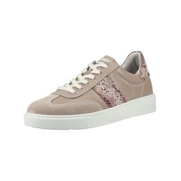 Sneaker Nero Giardini "Nero Giardini Sneaker Leder", Damen, Gr. 36, beige, Leder, Schuhe Sneaker