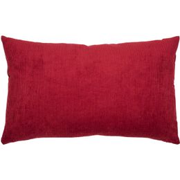 Dekokissen Pad "CASUAL", rot, unifarben, B:35cm L:60cm, Polyacryl, Polyester, Dekokissen_Sitzkissen_Kissenh&uuml;llen, Made in Europe