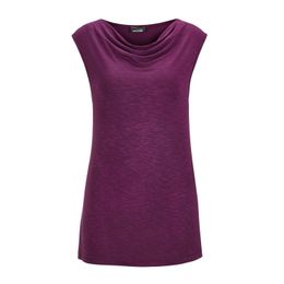 Tr&auml;gertop GOLDNER "&Auml;rmelloses Top in Viskose-Jersey", Damen, Gr. 42, lila, Obermaterial: 95% Viskose CV. 5% Elasthan EL., Tops Tr&auml;gertop