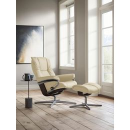 stressless "Mayfair" Set, Relaxsessel mit Hocker, mit Hocker, mit Cross Base, Gr&ouml;&szlig;e S, M & L, Holzakzent Wenge