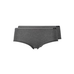 Slip Skiny "Slip 2er Pack", Damen, Gr. M, grau, Obermaterial: 96% Baumwolle CO. 4% Elasthan EL., Unterhosen Slip