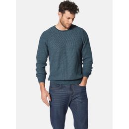 Rundhalspullover Babista "Pullover CORALISSI", Herren, Gr. XL, blau (petrol), Obermaterial: 100% Baumwolle CO., unifarben, normal, Rundhals, Pullover Rundhalspullover