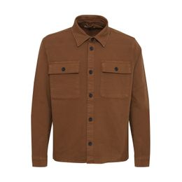 Hemdjacke Blend "Hemdjacke BHJacket", Herren, Gr. XXL, braun (toffee), Obermaterial: 98% Baumwolle CO. 2% Elasthan EL., oversize, Jacken