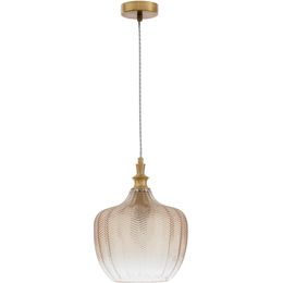 NOVA LUCE H&auml;ngeleuchten "LONI", beige (gold, beige), 1, &Oslash; 24cm, 1 Stk., Leuchten, Ohne Leuchtmittel