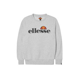 Sweatshirt Ellesse "Sweatshirt Suprios Sweatshirt Jnr", Jungen, Gr. 140-146, grau (hellgrau), Obermaterial: 80% Baumwolle CO. 20% Polyester PES., Sweatshirts Sweatshirt
