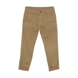 Chinohose Minymo "Chinohose MIPants", Jungen, Gr. 110, N-Gr, braun (cartouche), Obermaterial: 97% Baumwolle CO. 3% Elasthan EL., Hosen Chinohose