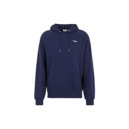 Sweatshirt Fila "Sweatshirt BRAIVES raglan hoody", Herren, Gr. M, blau, Obermaterial: 80% Baumwolle CO. 20% Polyester PES., Sweatshirts Sweatshirt
