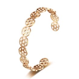 Armreif AILORIA "Armreif ALYNA", gold (ros&eacute;gold), Armb&auml;nder, Damen, Edelstahl, Armreif