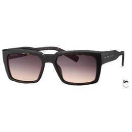 Marc O'Polo Sonnenbrille MARC O'POLO "506210", Damen, dunkelhavanna, gemustert, leicht durchscheinend, Sonnenbrillen Sonnenbrille, Form rechteckig, Verlaufst&ouml;nung, adc uv 400