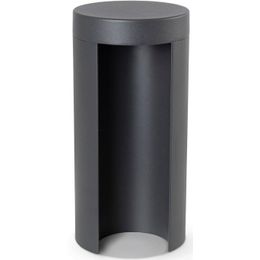 Pollerleuchte Paco Home "CECILIA", grau, H:25cm &Oslash;:12cm, Leuchten, Led Beleuchtung Modern Aluminium 3000K Standleuchte