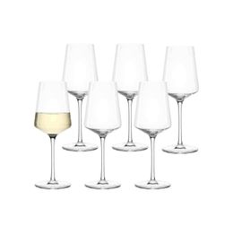 Wei&szlig;weinglas Leonardo "Rieslinggl&auml;ser Puccini 400 ml 6er Set transparent", bunt (transparent), Glas, Trinkgef&auml;&szlig;e, Wei&szlig;weinglas