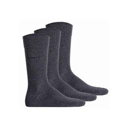 Kurzsocken Gant "Socken 3er Pack", Herren, Gr. 43-45, grau, Obermaterial: 73% Baumwolle CO. 24% Polyamid PA. 2% Elasthan EL. 1% Polyester PES., Socken