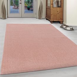 Teppich Ayyildiz Teppiche "ATA", rosa (ros&eacute;), B:200cm H:10mm L:290cm, Kunstfaser, Teppiche, Teppich, Kurzflor, uni, gro&szlig;e Farbauswahl, robust, auch als L&auml;ufer und in rund
