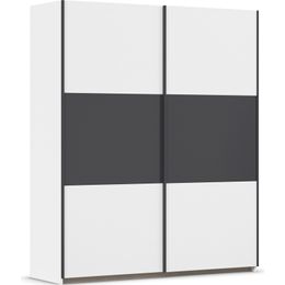 Schwebet&uuml;renschrank Rauch "Kleiderschrank Schrank Garderobe Garderobenschrank W&auml;scheschrank NEO", wei&szlig; (alpinwei&szlig;, graumetallic), B:175cm H:210cm T:59cm, Holzwerkstoff, Schr&auml;nke, Schwebet&uuml;renschrank, mit gro&szlig;z&uuml;gigem Stauraum und vielf&auml;ltigen Farbkombinationen