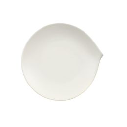 Villeroy & Boch Fr&uuml;hst&uuml;cksteller VILLEROY & BOCH "Fr&uuml;hst&uuml;cksteller Flow &oslash; 21 cm wei&szlig;", wei&szlig;, Speiseteller