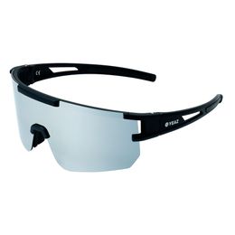Sportbrille YEAZ "Sport-Sonnenbrille Black/Silver Mirror SUNSPARK", Damen, silber, Sonnenbrillen