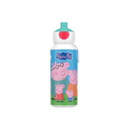 Trinkflasche Mepal "Pop-Up Trinkflasche Campus (2025) 400 ml", bunt (peppa pig), 400ml, Trinkflaschen, Trinkflasche