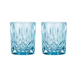 Whiskyglas Nachtmann "Whiskybecher Noblesse Fresh 295 ml 2er Set", blau (aqua), 2 tlg., Glas, Trinkgef&auml;&szlig;e, Whiskyglas