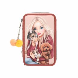 Buntstift Depesche "3-Fach Federtasche FUR-EVER FRIENDS TOPModel 7,5 x 13 x 20 cm rosa", Kinder, rosa, Kunststoff, Stifte