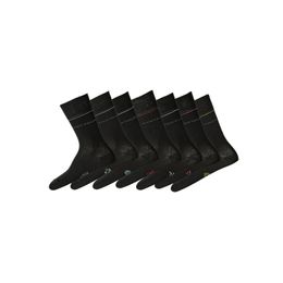 Kurzsocken Tom Tailor "Socken 7er Pack", Herren, Gr. 39-42, schwarz, Obermaterial: 77% Baumwolle CO. 20% Polyamid PA. 3% Elasthan EL., Socken