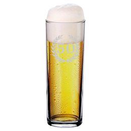 Bierglas LUXENTU "K&ouml;lschglas K&ouml;lner Stange mit Gravur 50. Jubil&auml;um 0,2 Liter transparent", bunt (transparent), 1 tlg., Glas, Trinkgef&auml;&szlig;e
