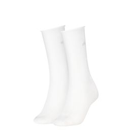 Socken Calvin Klein "CK WOMEN SOCK PELERINE", Damen, wei&szlig;, Baumwollmischung, normal, Socken Socken, mit kleinem Rollbund, elastisch, Cotton-Mix