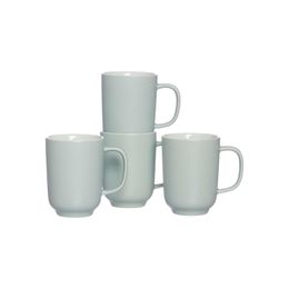 Ritzenhoff & Breker Becher RITZENHOFF & BREKER "Kaffeebecher Jasper 285 ml 4er Set", gr&uuml;n (mint), 4 tlg., Keramik, Trinkgef&auml;&szlig;e, Becher