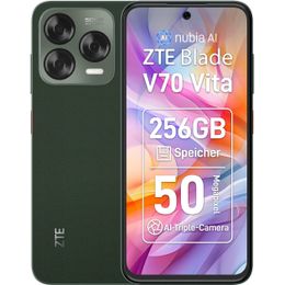 ZTE Smartphone "Blade V70 Vita", Energieeffizienz: C (A-G), gr&uuml;n (jade gr&uuml;n), 256 GB, Mobiltelefone